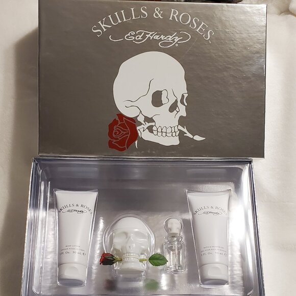 Ed Hardy | Accessories | Rare Retired Nib Ed Hardy Skulls Roses Eau De ...
